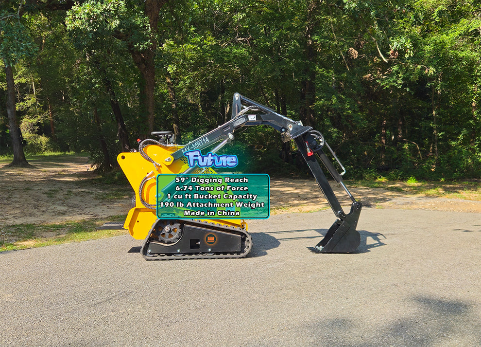 Future FT-ZWB Hydraulic Backhoe Arm for Mini Skid Steers – GJM ...
